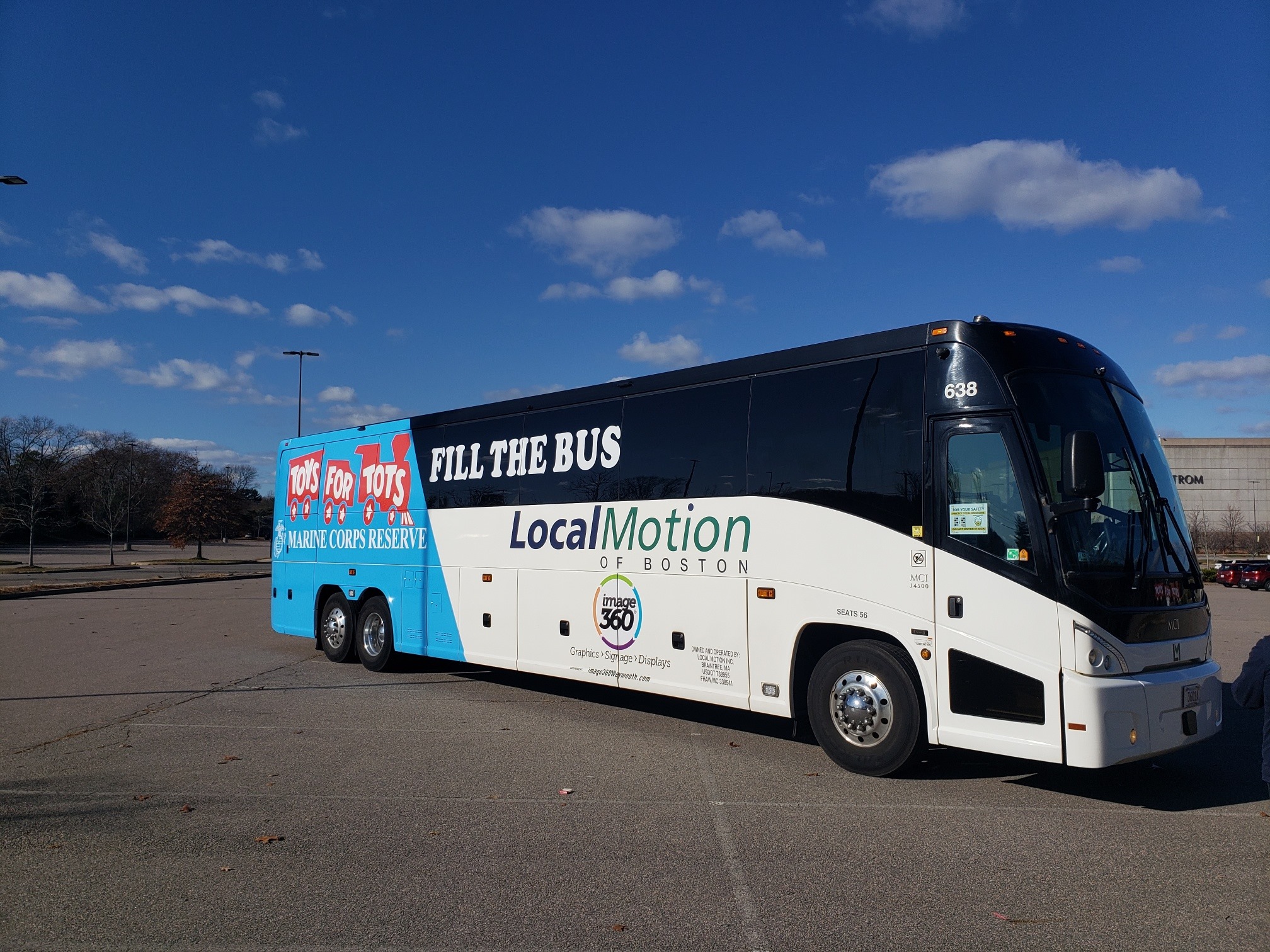 Local Motion of Boston Sponsors Marine Corps "Fill The Bus" Campaign